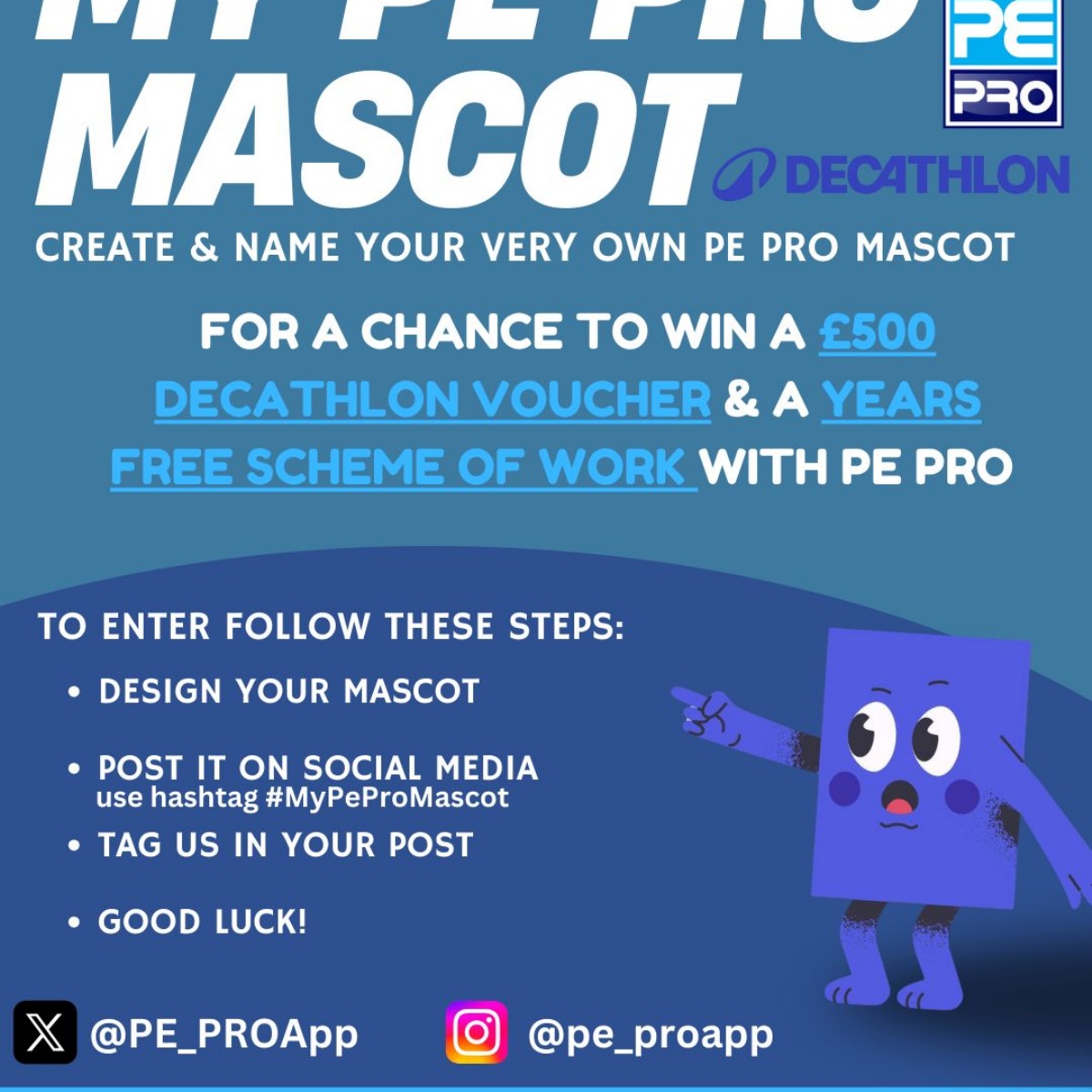Upton Junior School - Create and Name your very own PE Pro Mascot